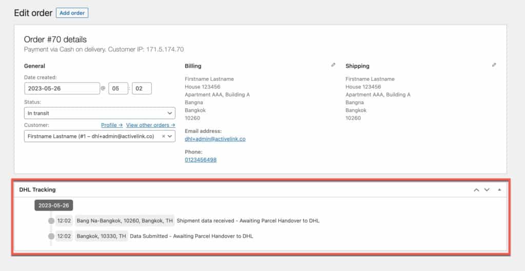 DHL Thailand for Woocommerce - Boostpress